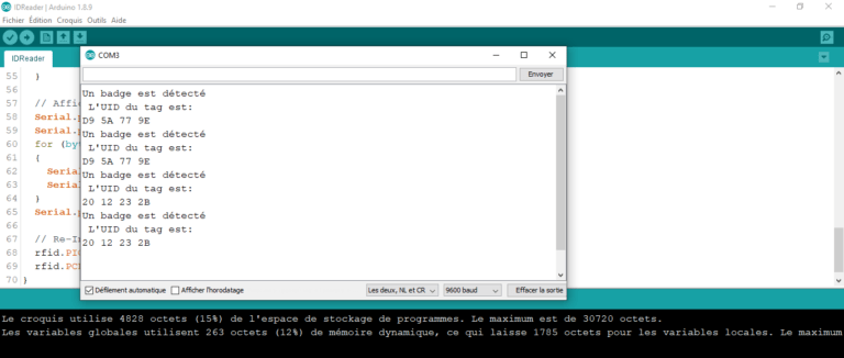 RFID : Contrôle d’accès par badge avec Arduino – RC522 – Cours & Projets
