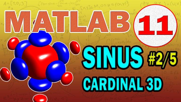 Matlab #11: Les Fonctions Mathématiques 2/5 – Sinus cardinal – Cours ...
