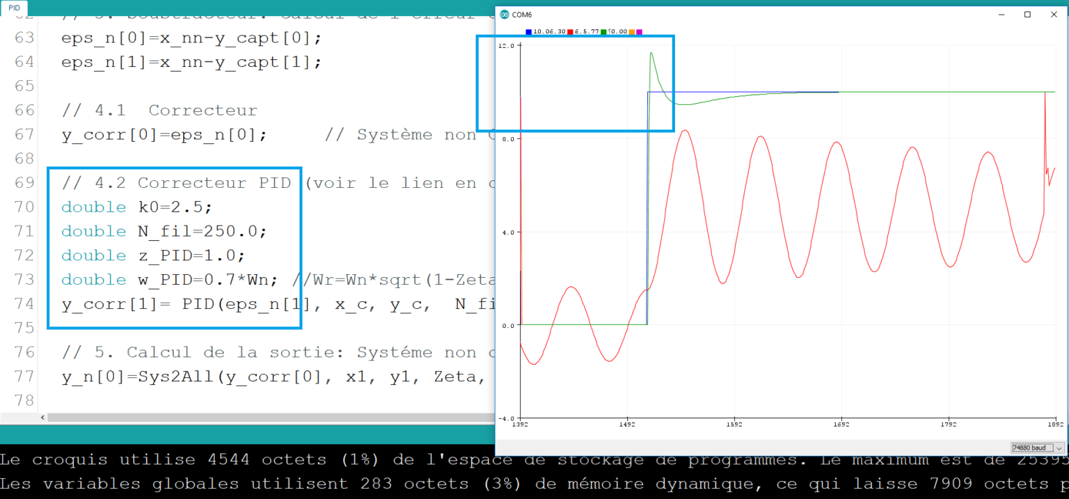 PID: Implémentation du correcteur avec Arduino #3 – Cours & Projets