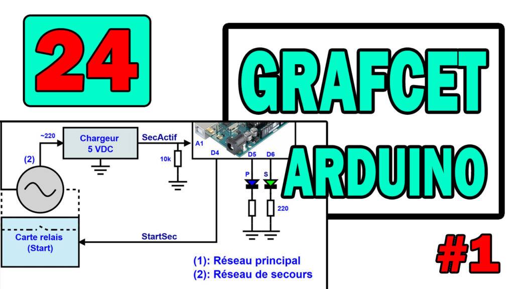 Grafcet Arduino 24 Inverseur De Source Réseau De Secours Partie