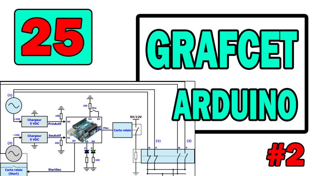 Grafcet Arduino 25 Inverseur De Source Réseau De Secours Partie Ii Cours And Projets